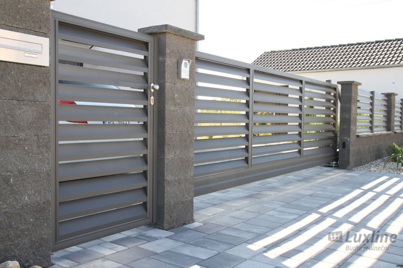 Okenicové branky - Hliníkové ploty - Luxline.cz