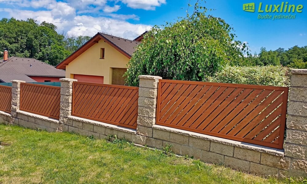 Atypické ploty - Hliníkové ploty - Luxline.cz